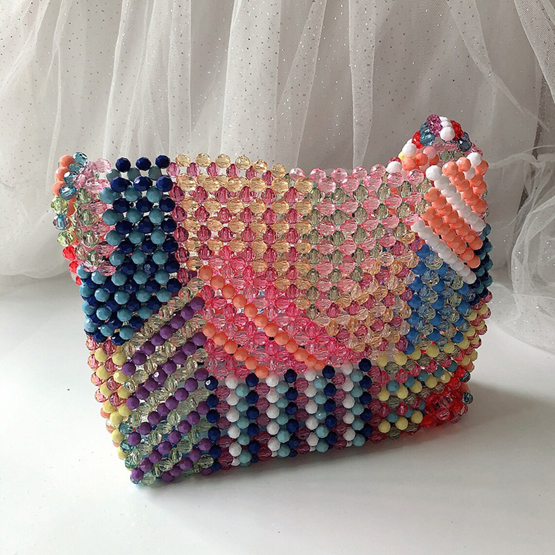 Colorful Beaded Shoulder Bag - Etsy