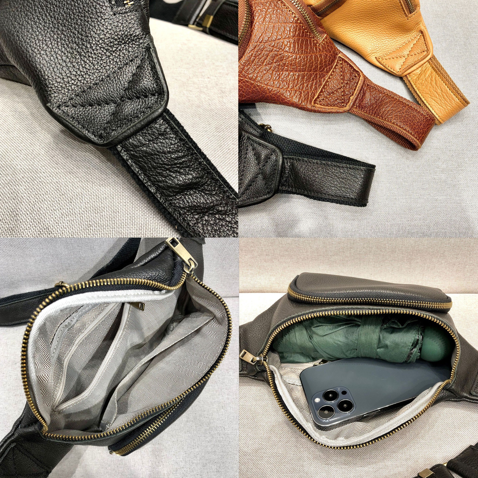 Handmade Leather Women Sling Backpack ,sling Bag for Women Travel ...