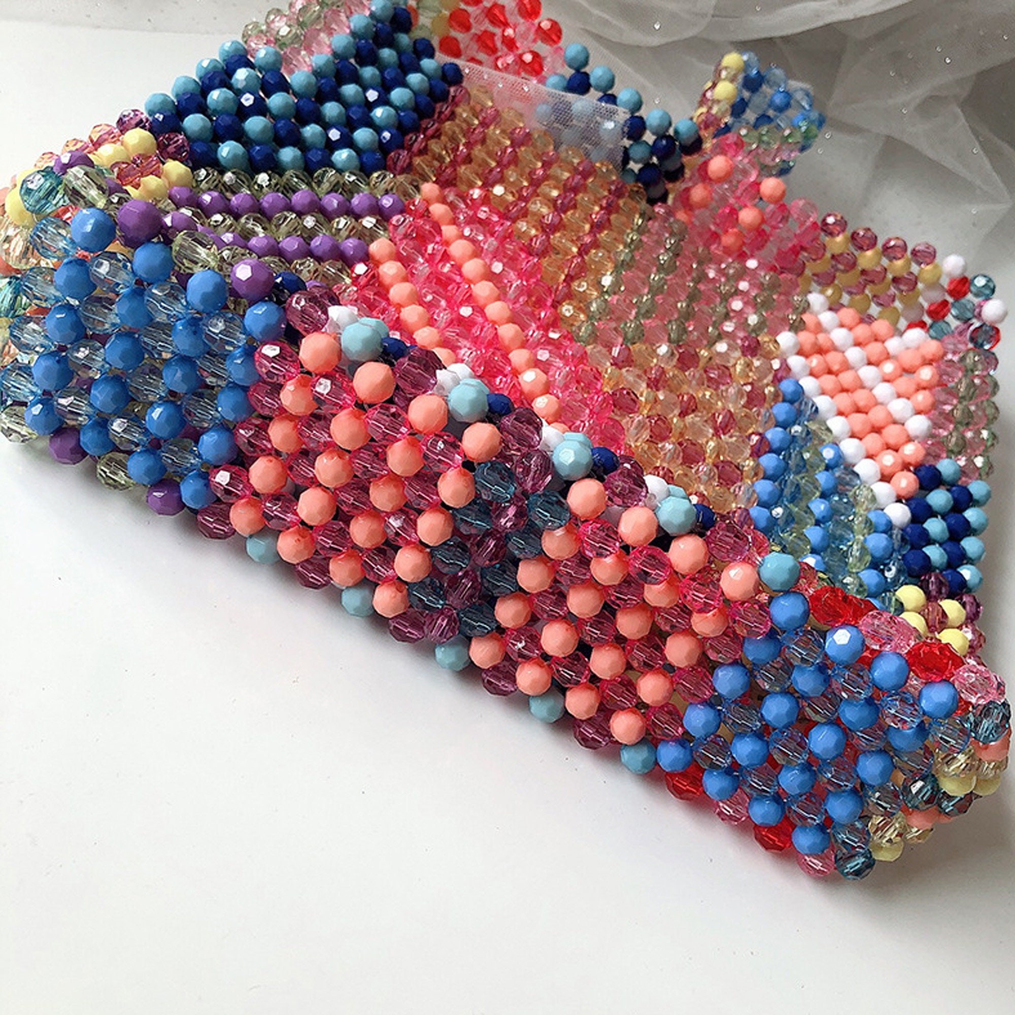 Colorful Beaded Shoulder Bag - Etsy