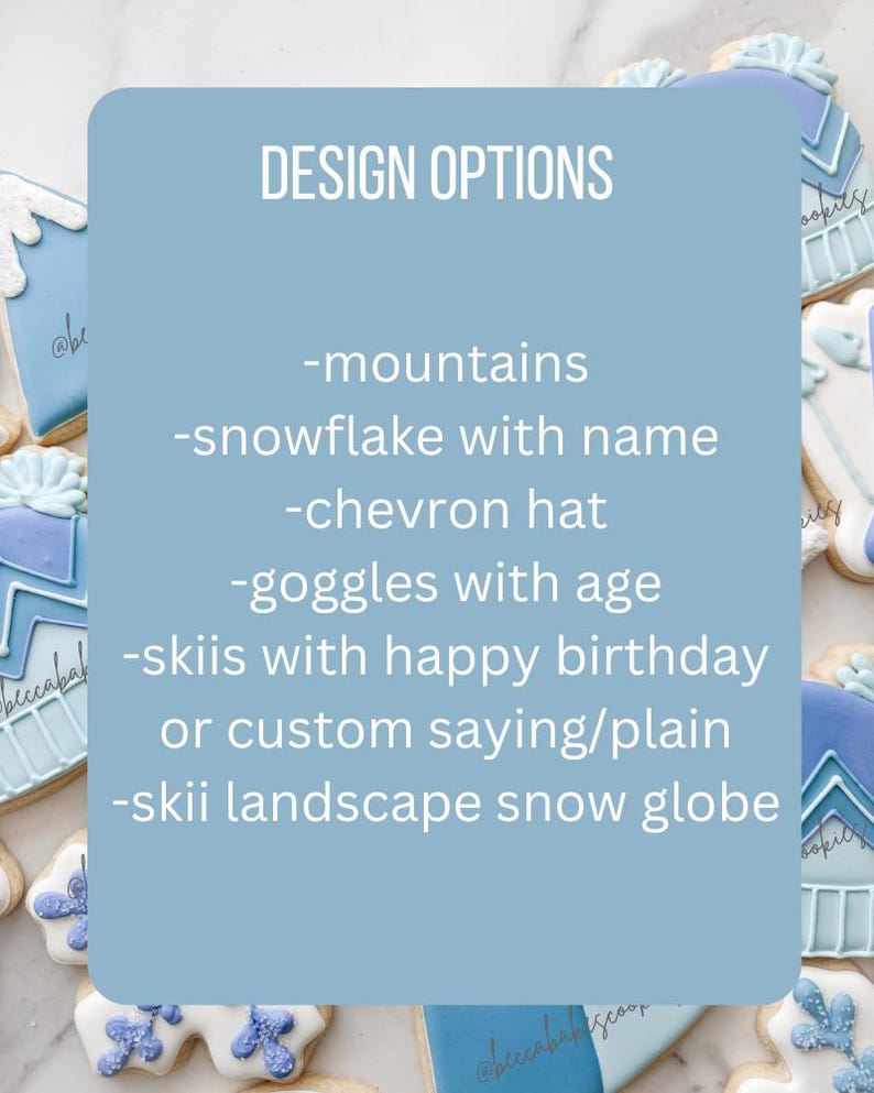 2 Dozen Customizable Ski Birthday | Skiing Into One Party Cookies | Ski ...
