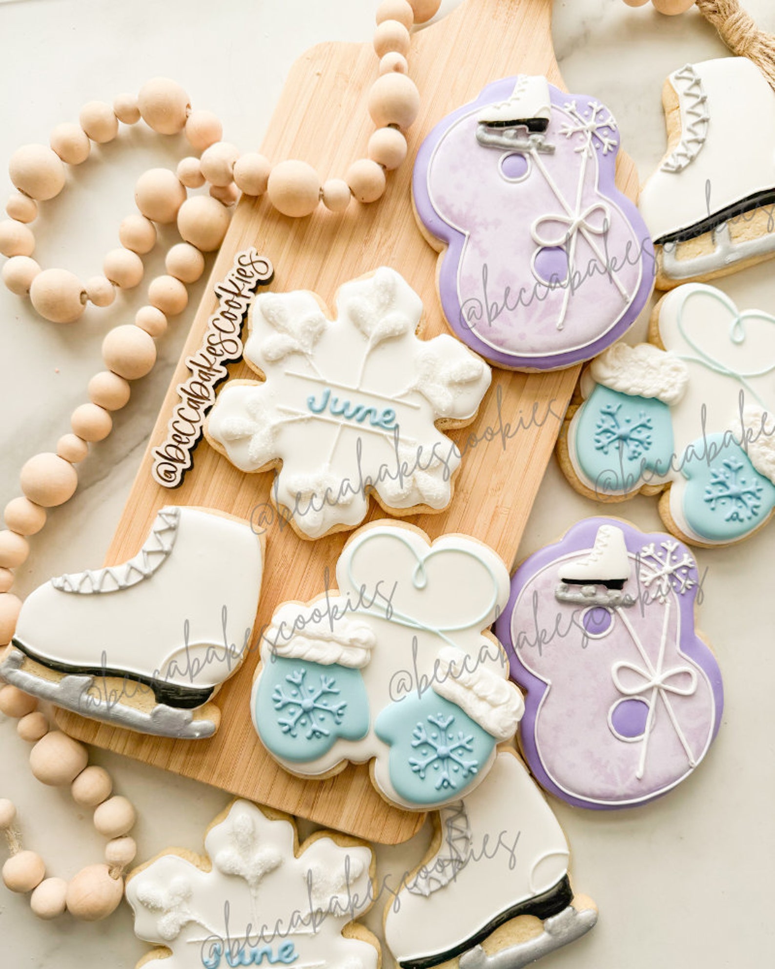 2 Dozen (24 Cookies) Customizable Ice Skating Birthday Cookies ...