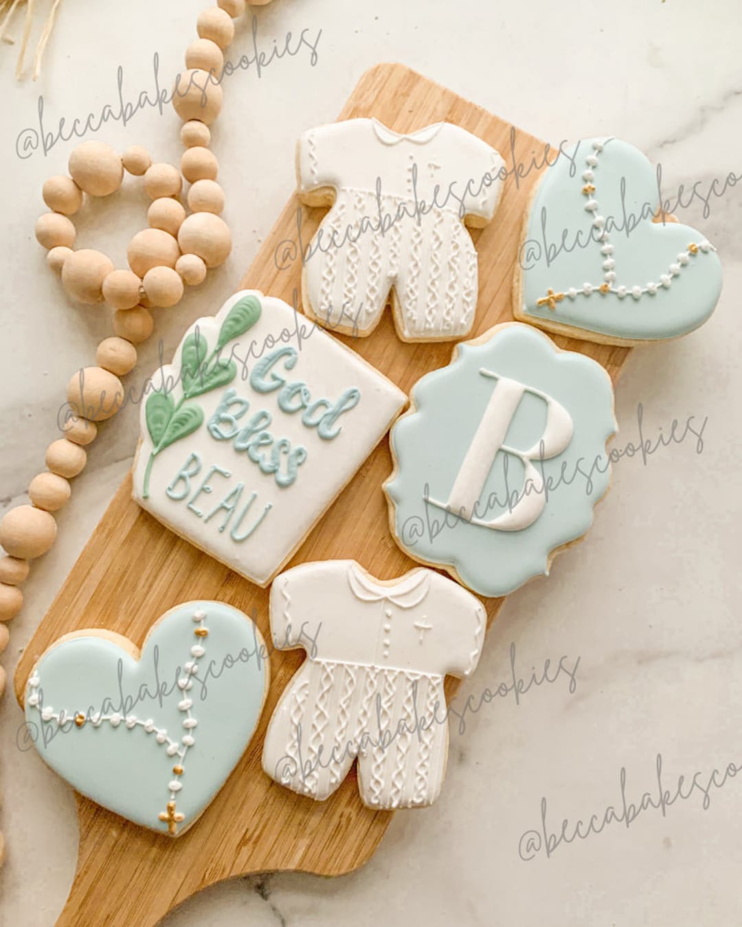 2 Dozen (24 Cookies) Customizable Baptism Cookies| Baby Dedication ...
