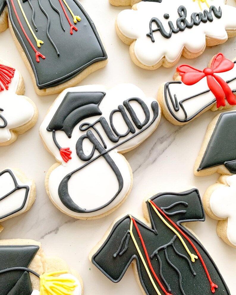 Graduation Cookies 1 Dozen High School Graduation - Etsy