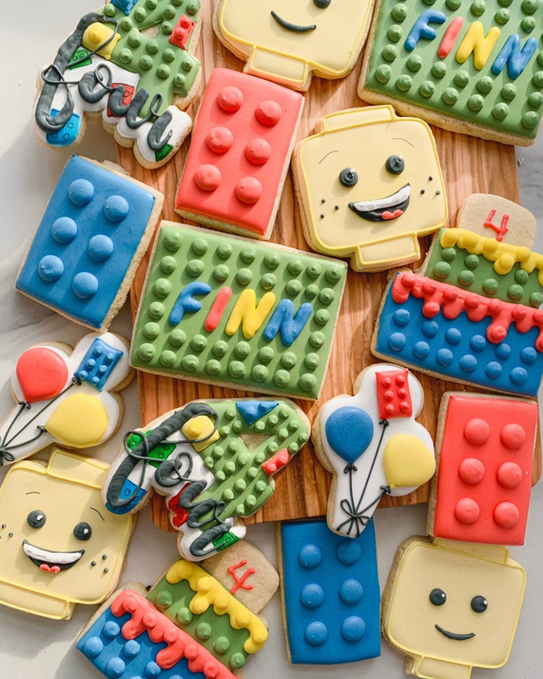 Customizable Lego Birthday Cookies Lego Cookies Birthday Party Cookies ...
