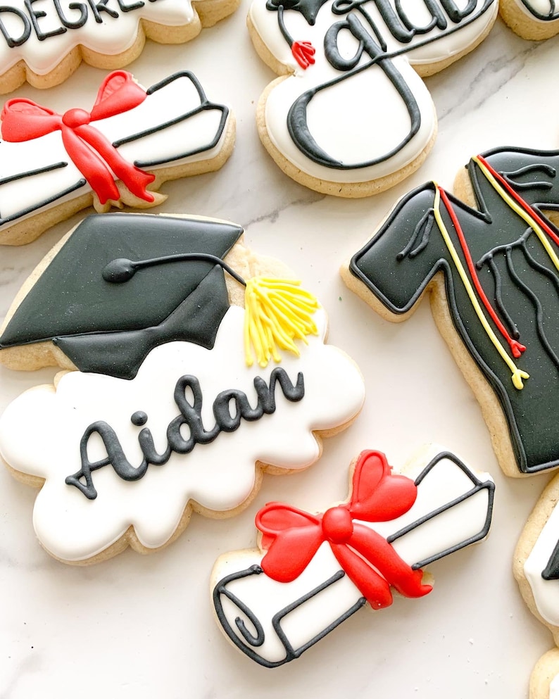 Graduation Cookies 1 Dozen High School Graduation - Etsy
