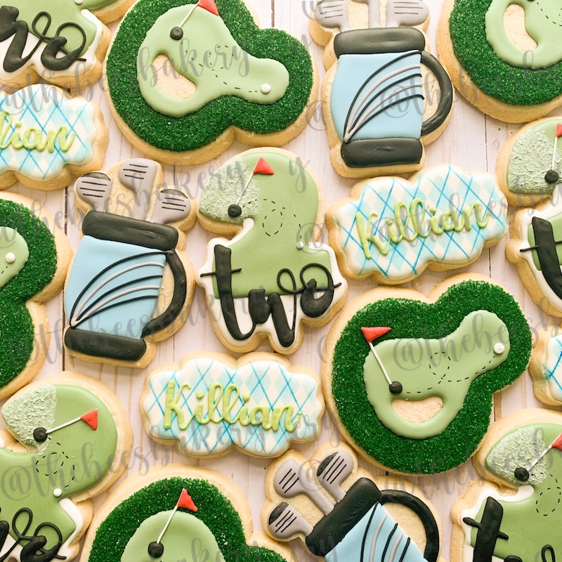 Golf Themed Cookies - Etsy