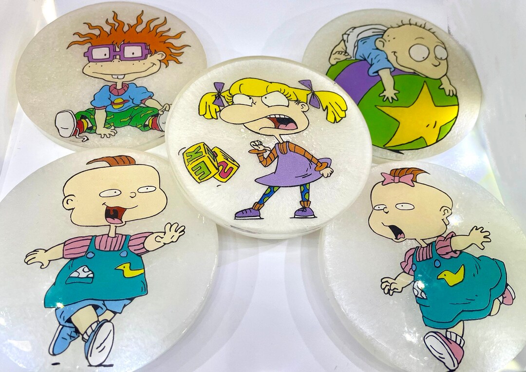 Resin Round Coaster Rugrats Set - Etsy