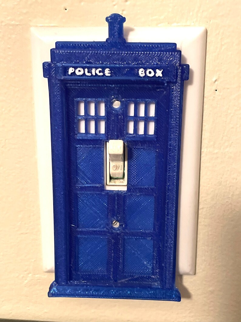3D Printed Light Switch Police Box - Etsy