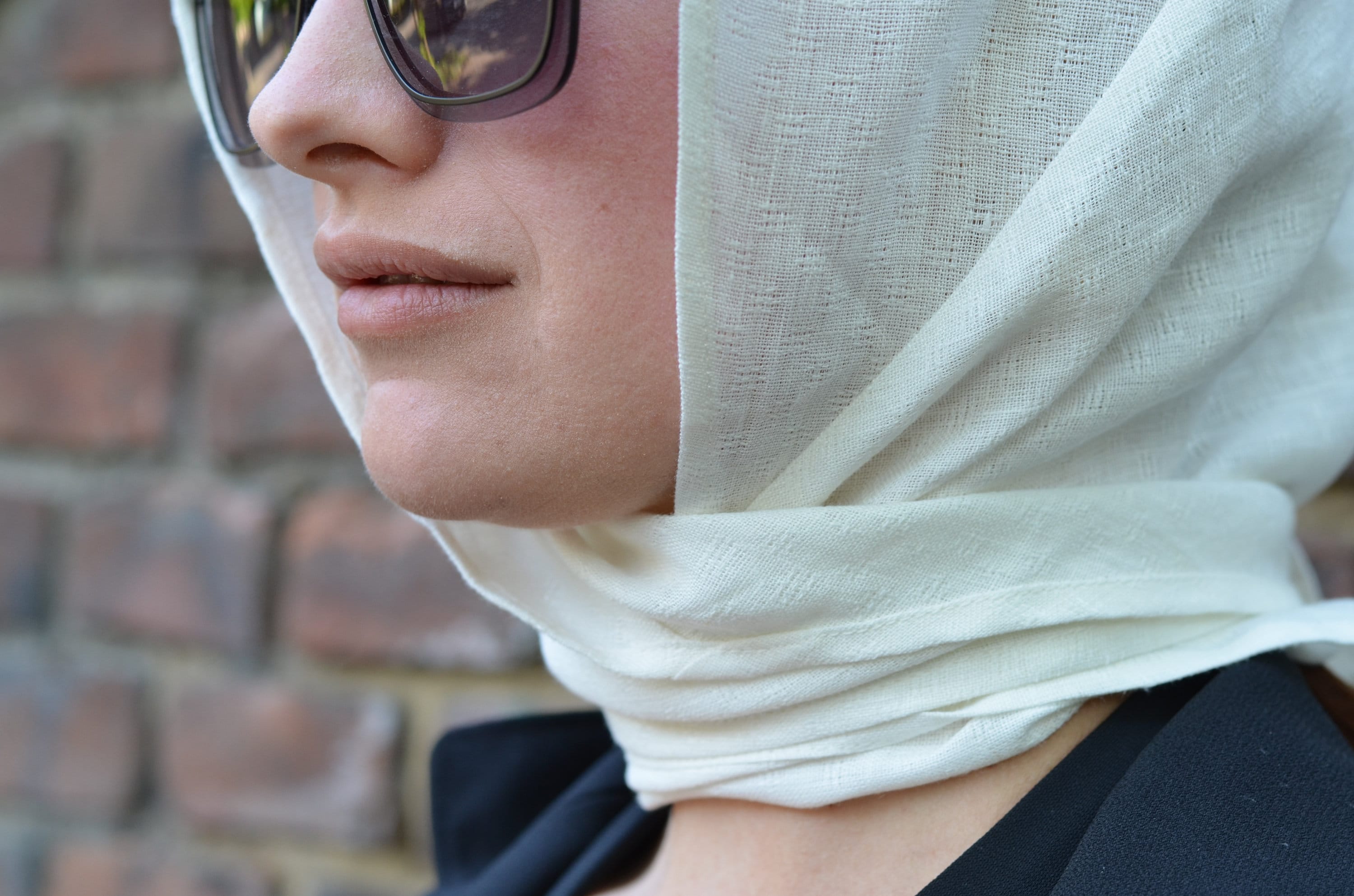 Linen kerchief white kerchief natural kechief ecological | Etsy