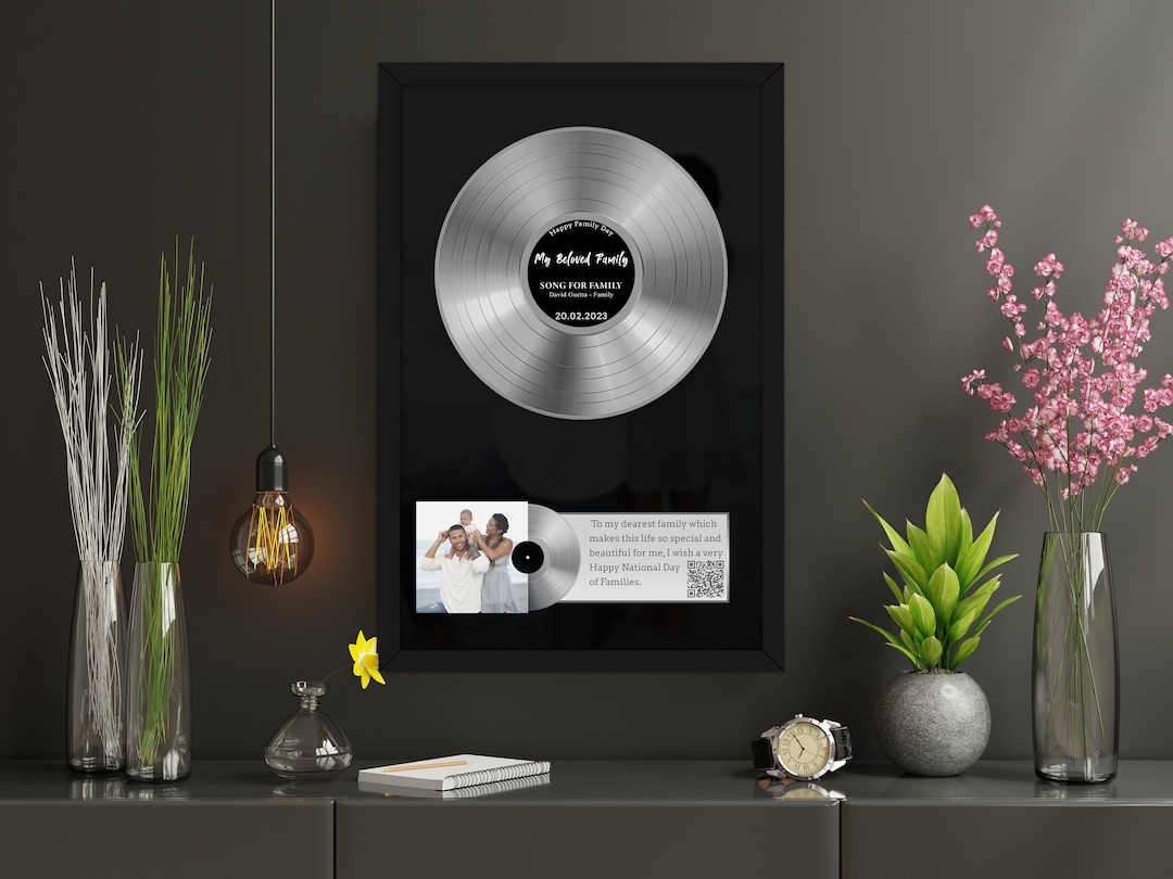 Personalized Music Plaque, Custom Plaque, Music Award, Frame Award ...