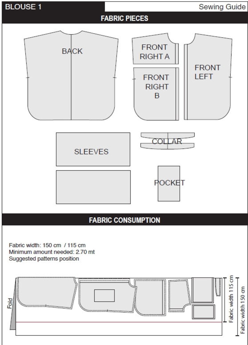 Easy Sewing Pattern, Pdf Sewing Pattern Beginner Sewing, Indie Sewing ...