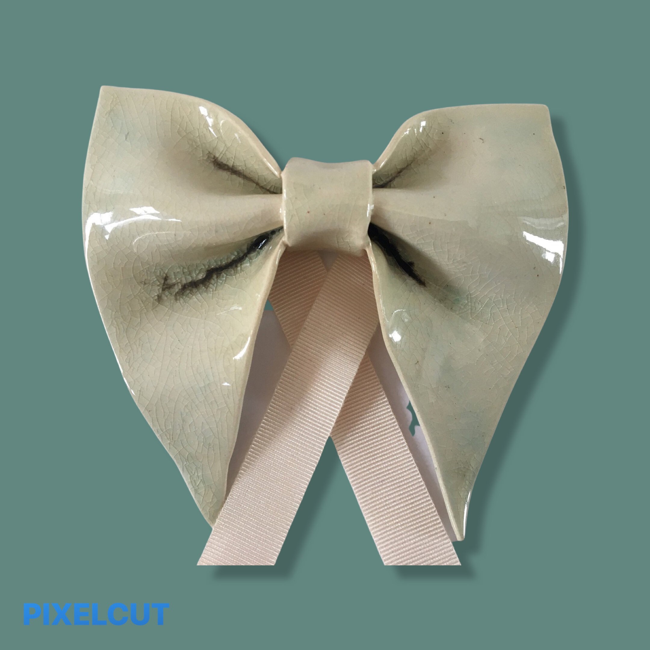 Ceramic Bow Tie Antique White - Etsy