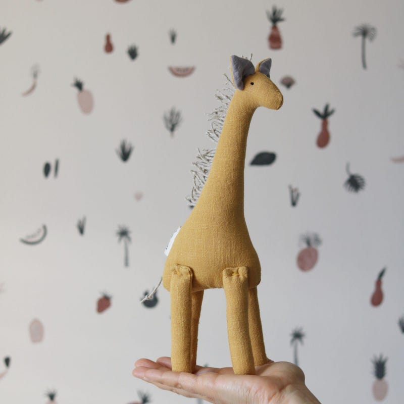 Linen Stuffed Animal - Etsy