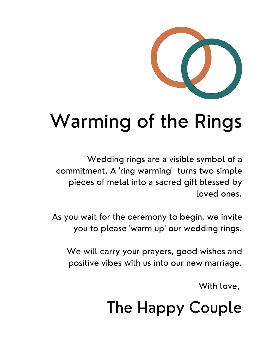 Warming of the Rings - Etsy