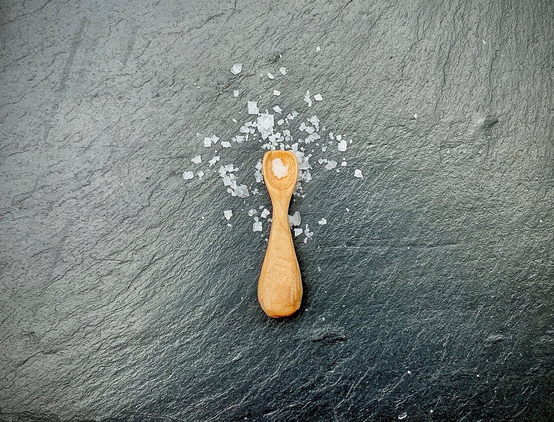 Wooden Salt Spoon Scoop (hand Carved) - Sycamore Wood | Unique Gift for ...