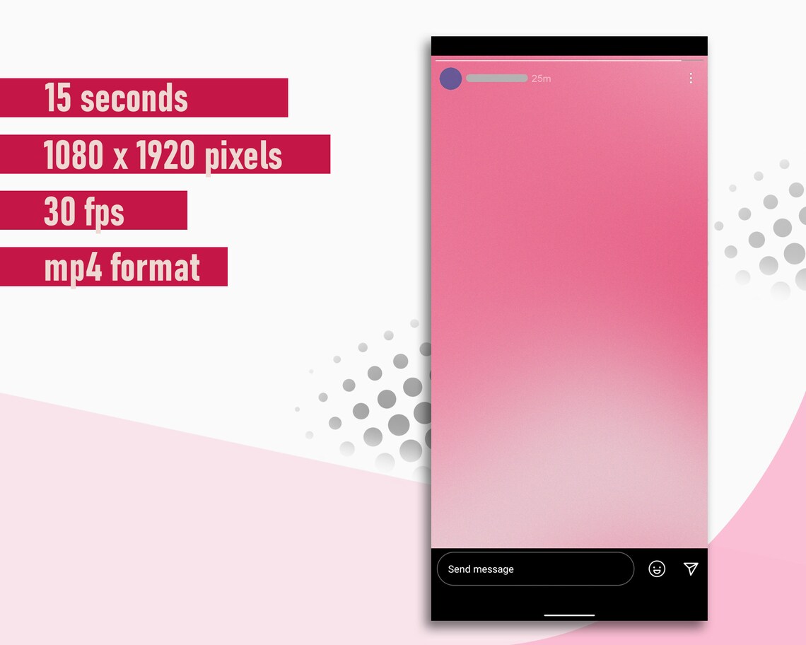Animated Gradient Background for Instagram or Social Media - Pink ...
