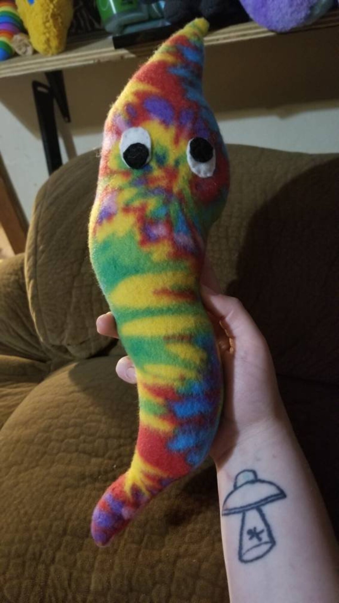 Worm on a String Plushie - Etsy