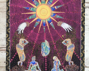 Ancient Egypt Pyramids Isis Osiris Light Language Egyptian Art Signed ...