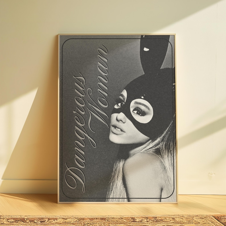 Ariana Grande Poster | Dangerous Woman Album | Wall Art | Pop R&B Music ...