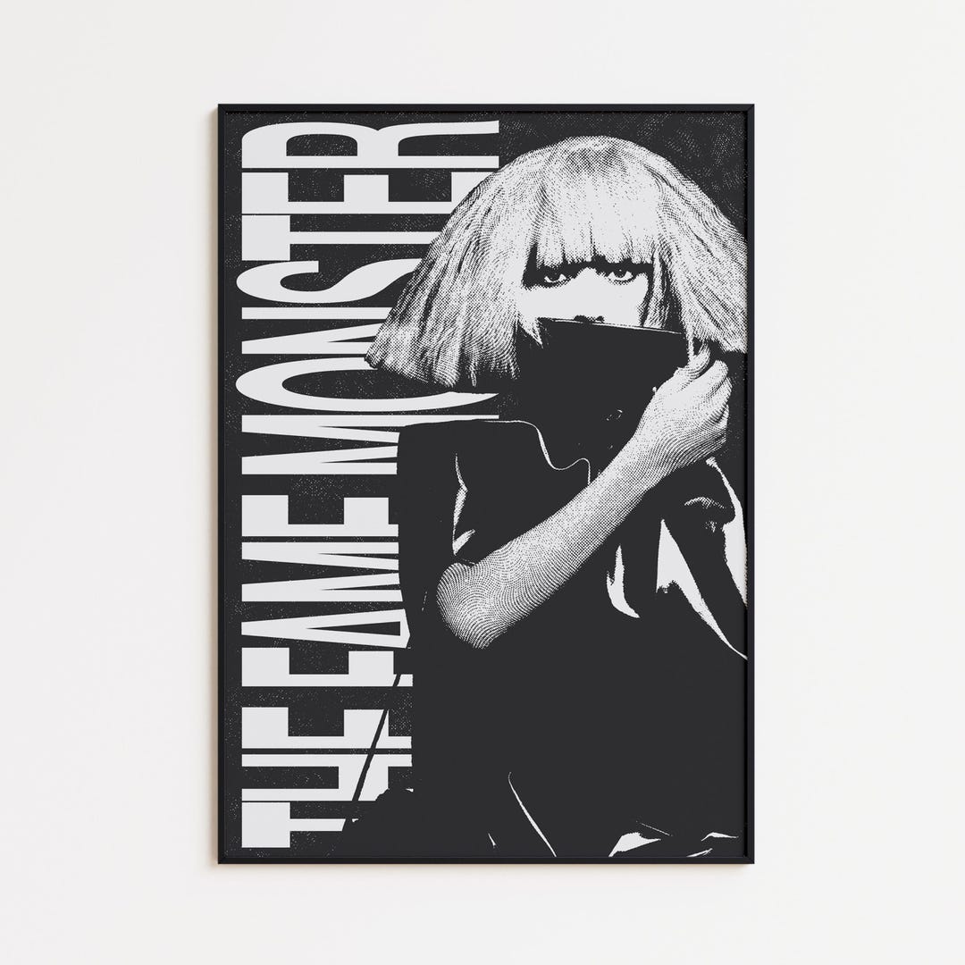 The Fame Monster-inspired Xerox Digital Poster | Pop Dance Music Print ...