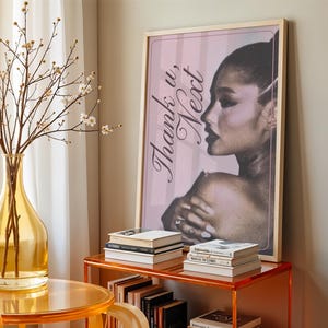 Ariana Grande Poster | Thank U, Next Album | Wall Art | Pop R&B Music ...