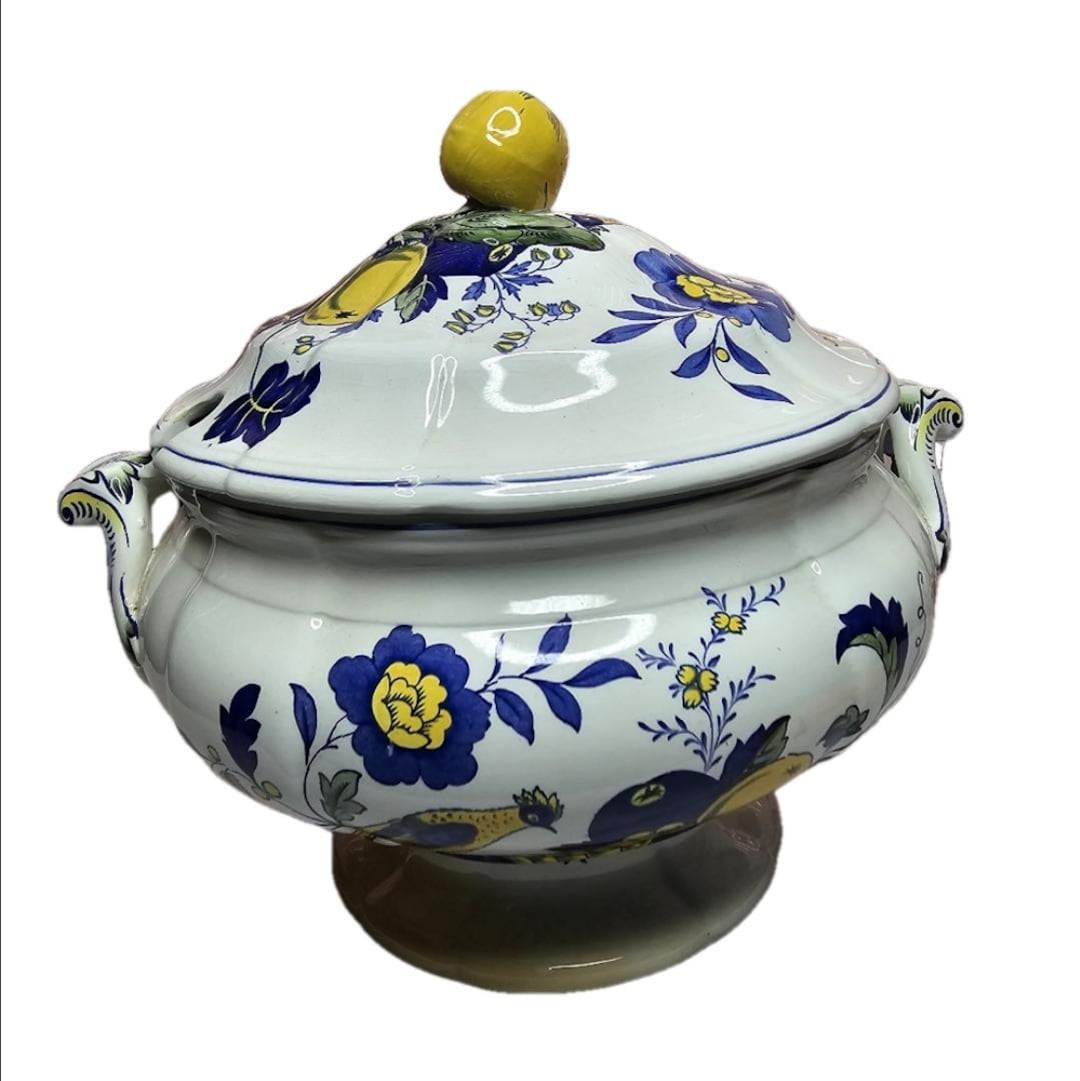 Vintage Spode Blue Bird Soup Tureen With Lid - Etsy