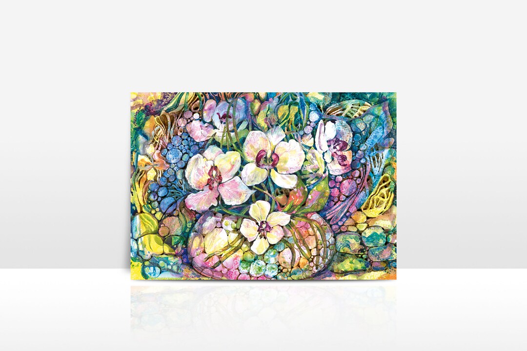 Vase With Flowers, Postcard, Motif for Picture Frame, Greeting Card ...