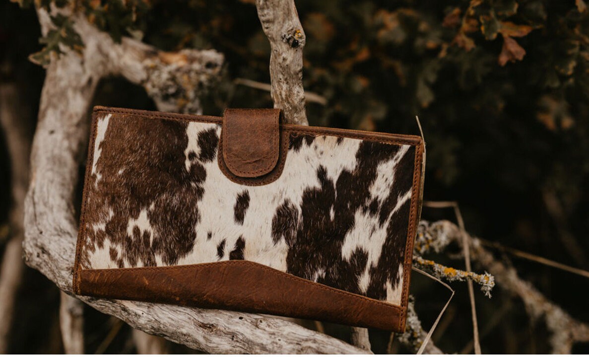 Cowhide Clutch Wallet - Etsy
