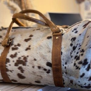 Cowhide Duffle- Exact Bag in Main Photos Available - Etsy