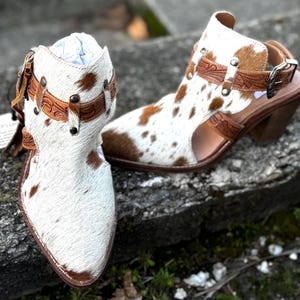 Cowhide Mules Size 8, and 9 (exact Prints) - Etsy