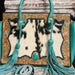 Turquoise Leather Western Handbag - Etsy
