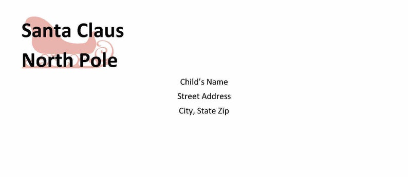 Santa Return Label Envelope - Etsy