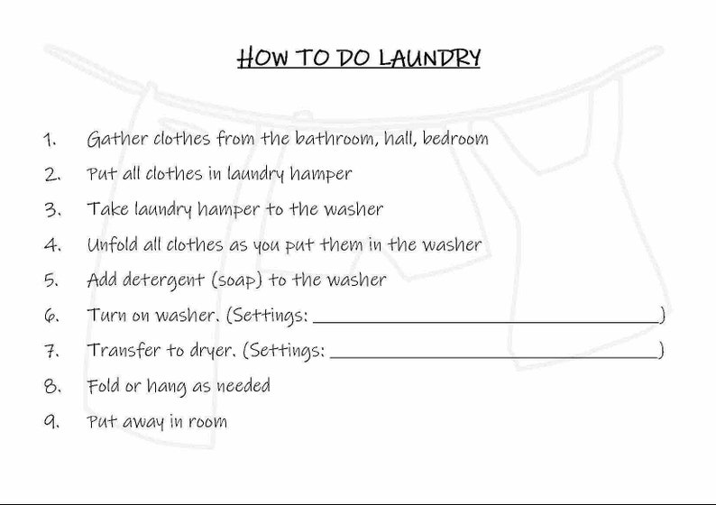 How to Do Laundry for Kids - Etsy