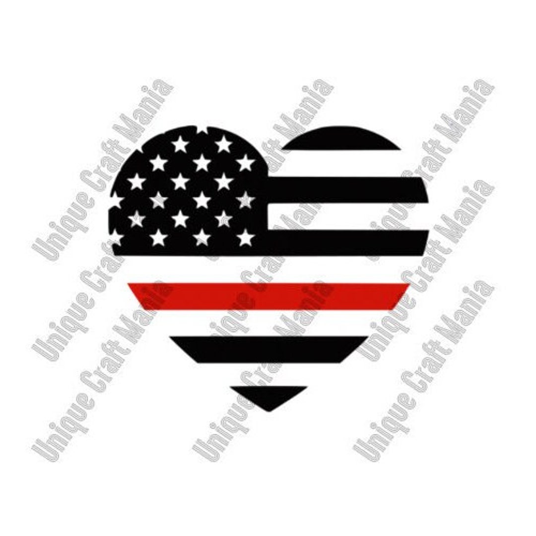 Thin Line Flag, Red Line Heart, First Responder, Thin Red Line ...