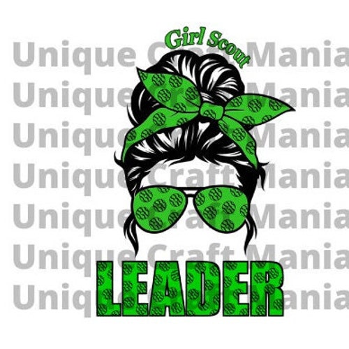 Girl Scout Leader Girl Scout Messy Hair Bun Mom Life Etsy
