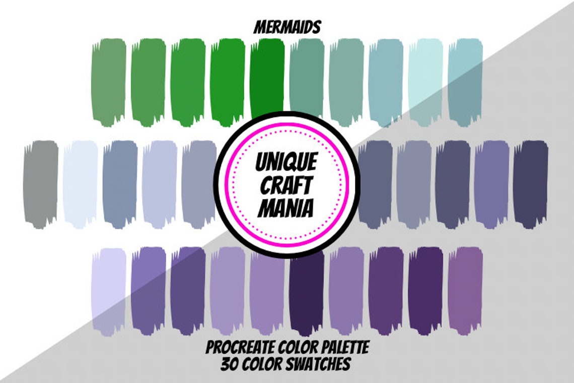 Procreate Color Palette, Mermaids, Mermaid Palette, Mermaid Color ...
