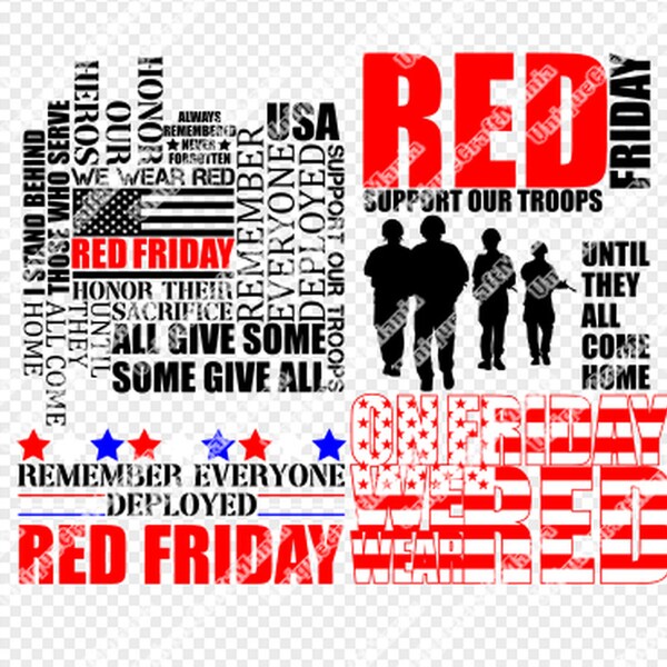 Red Friday Svg - Etsy