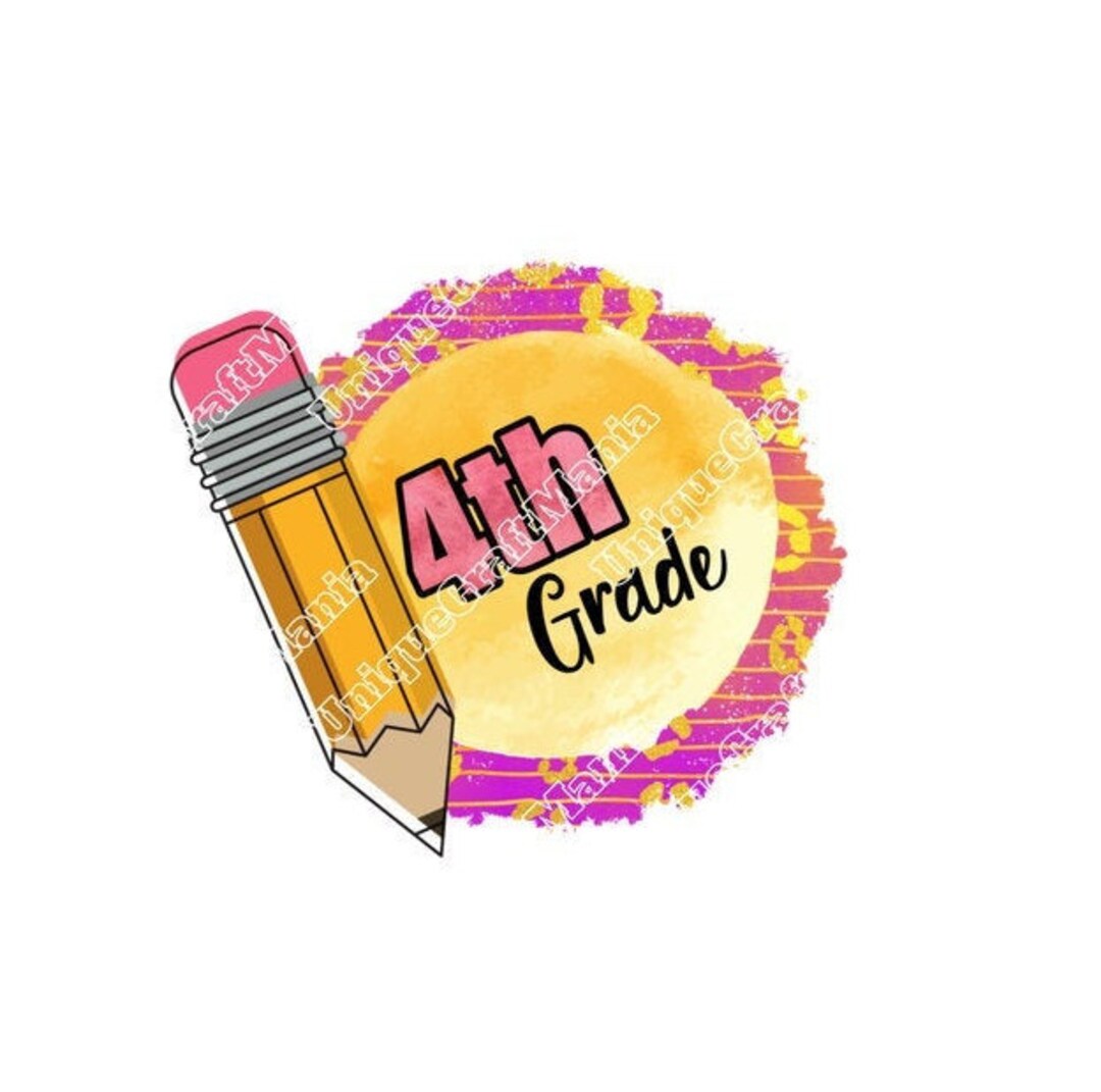 Fourth Grade, First Day of School, Back to School, Cheetah Print, PNG ...