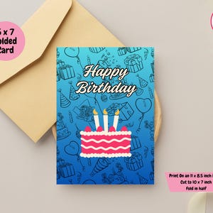Happy Birthday, Happy Birthday Card, Birthday Gift, Birthday Card ...