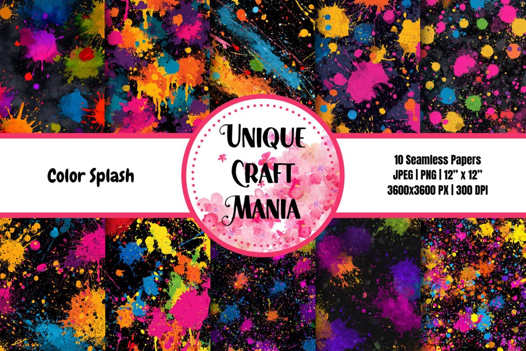 Color Splash, Neon Paint, Paint Swirls, Paint Splat, Paint, Seamless ...