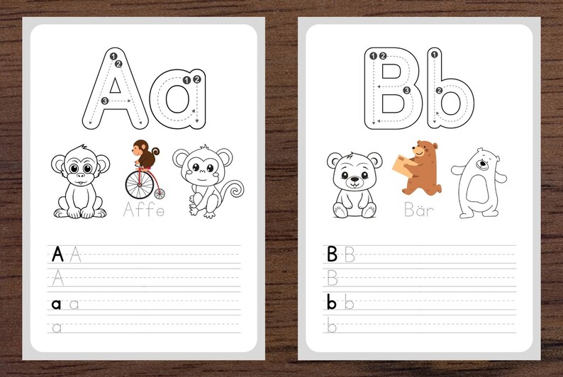 ABC Alphabet Worksheets / Learn to Write / PDF Printable Letters ...
