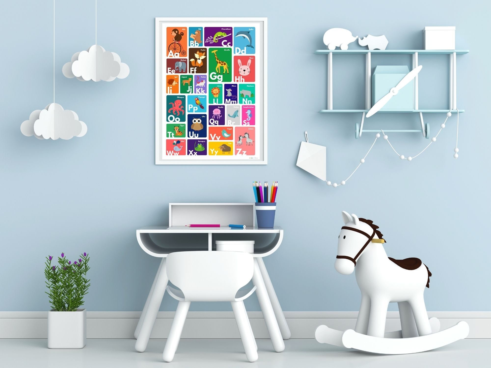 ABC Poster – Learn German Letters - Etsy