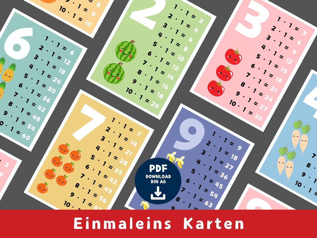 Multiplication Tables PDF the Little Multiplication Table to Print Out ...