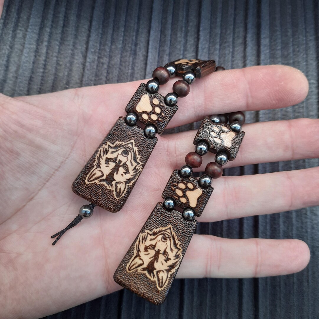 Chetki Wooden "night Wolf" Handmade, Flip Rosary, Anti-stress and ...