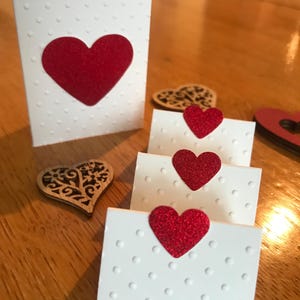 Mini Heart Cards - Etsy