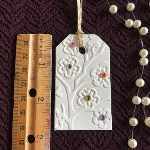 Floral Embossed Gift Tags - Etsy