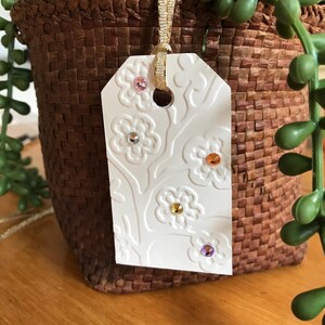 Floral Embossed Gift Tags - Etsy