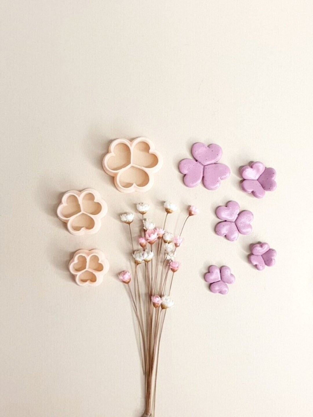 Polymer Clay Clover Flower Shape Cutter - Earring Jewelry Making ...