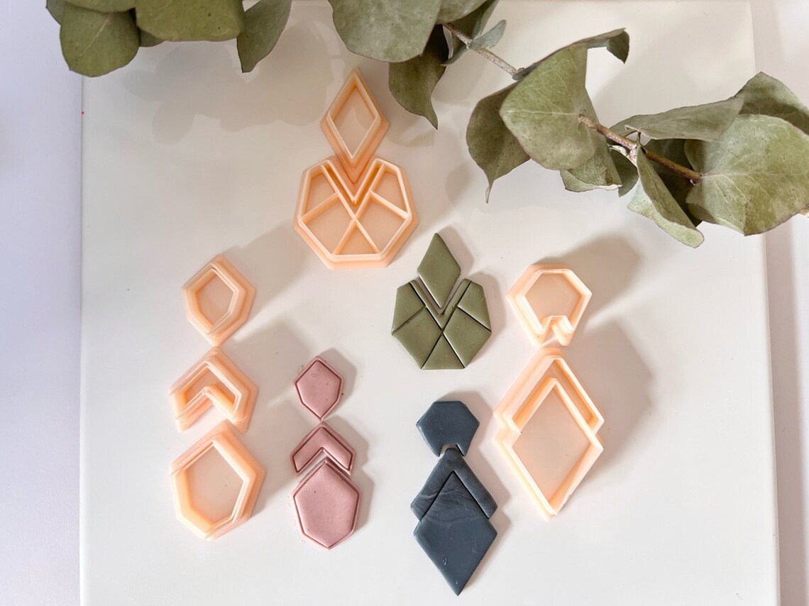 Polymer Clay Geometric Combo Deco Shape Clay Cutter - Etsy