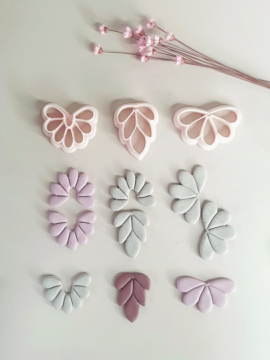 Polymer Clay Botanical Shape Cutter Flowers and Leaf Clay | Etsy